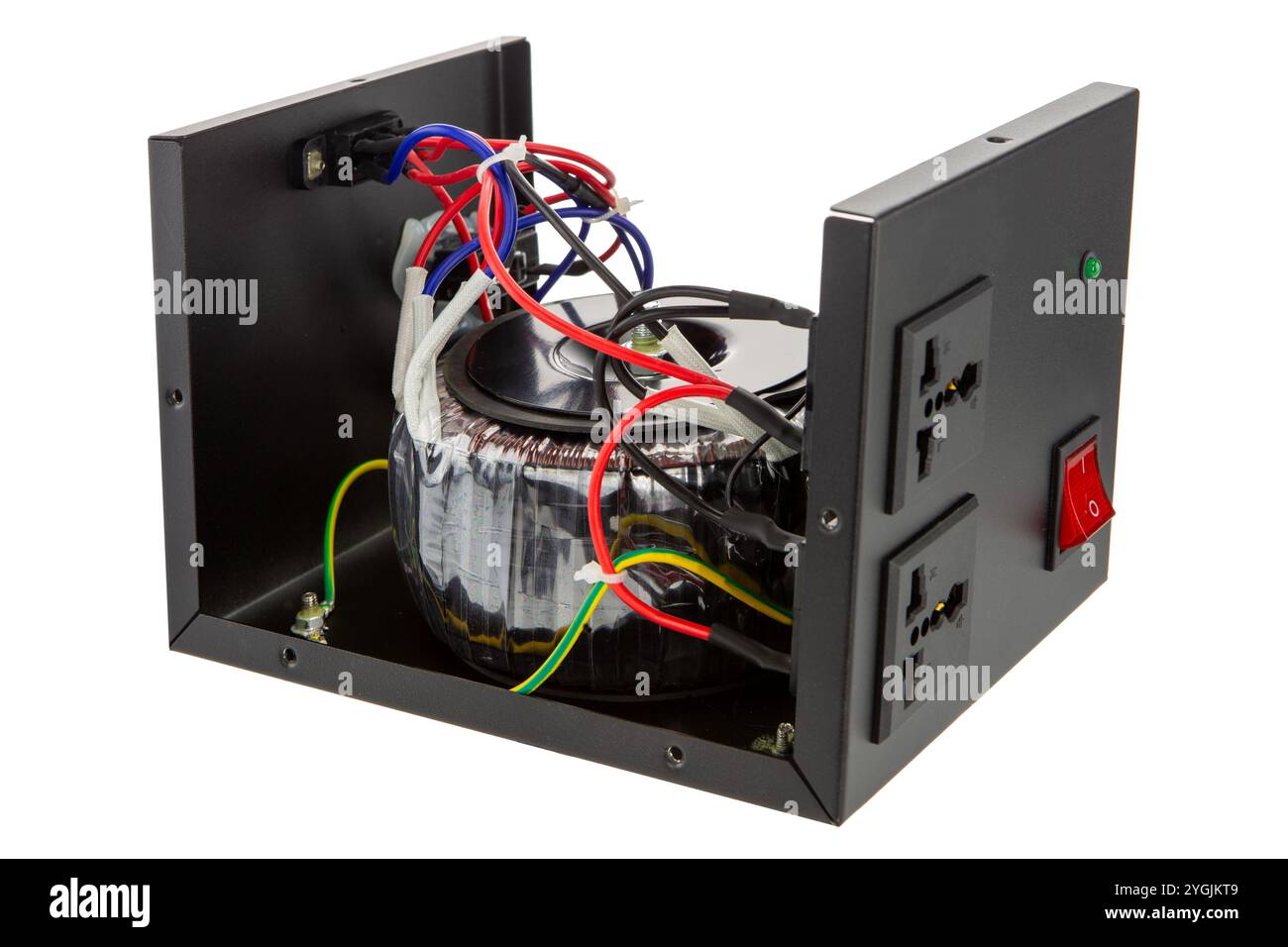 Open Device with Toroidal Power Supply and Wiring Stock Photo - Alamy
