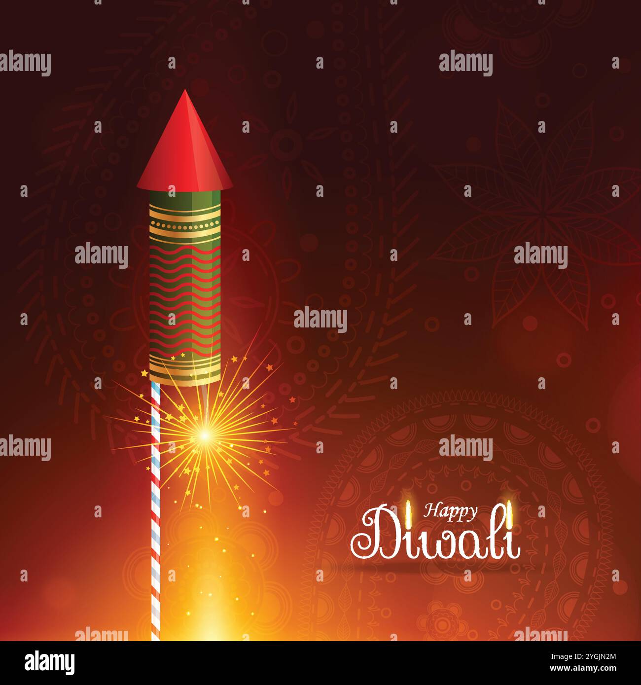 Rocket leaf background Stock Vector Images - Alamy