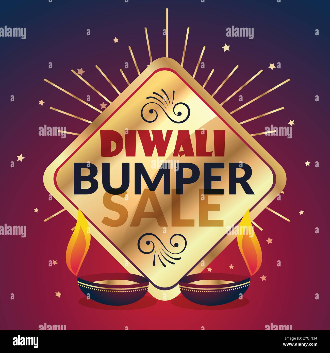 bumper diwali sale offer and discount presentation template Stock ...