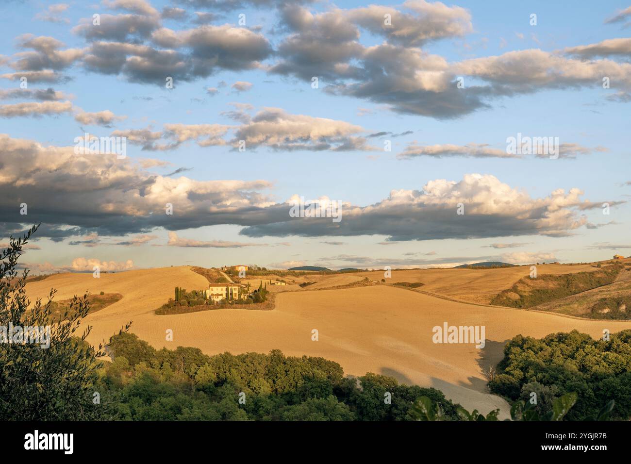 Autumn Tuscany at the golden hour Stock Photo - Alamy