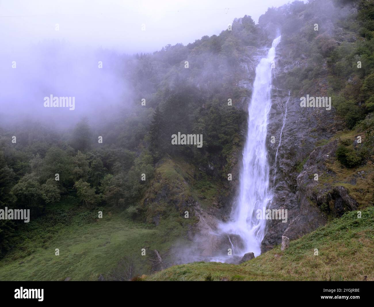 The Parcines waterfall near Merano is considered one of the most ...