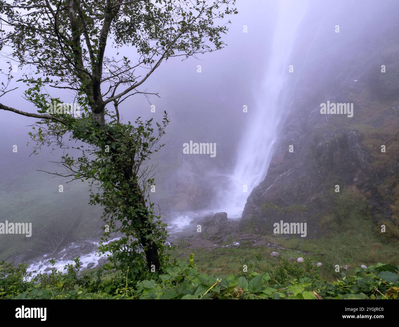 The Parcines waterfall near Merano is considered one of the most ...