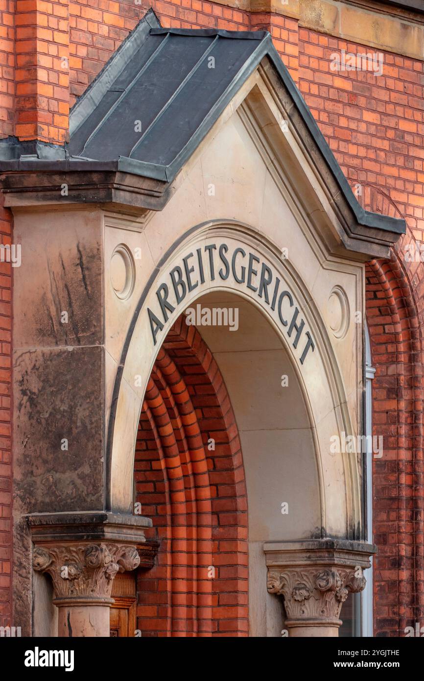 Entrance to the labor court Stock Photo - Alamy