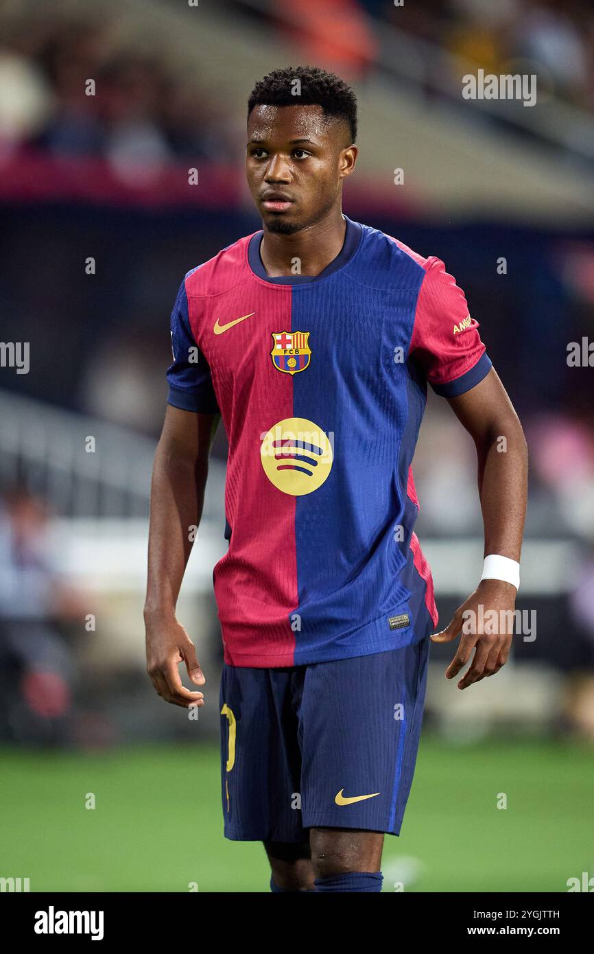 BARCELONA, SPAIN - NOVEMBER 03: Ansu Fati of FC Barcelona during the ...