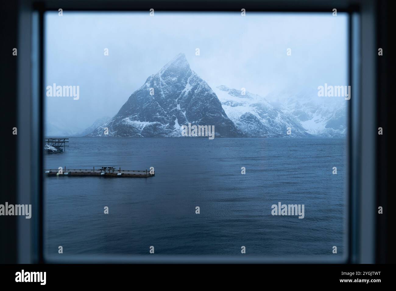 Lofoten, Norway, winter, window Stock Photo - Alamy