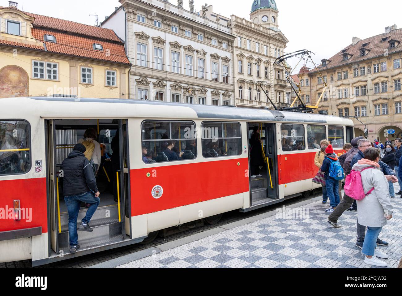 Prague tram 20 hi-res stock photography and images - Alamy