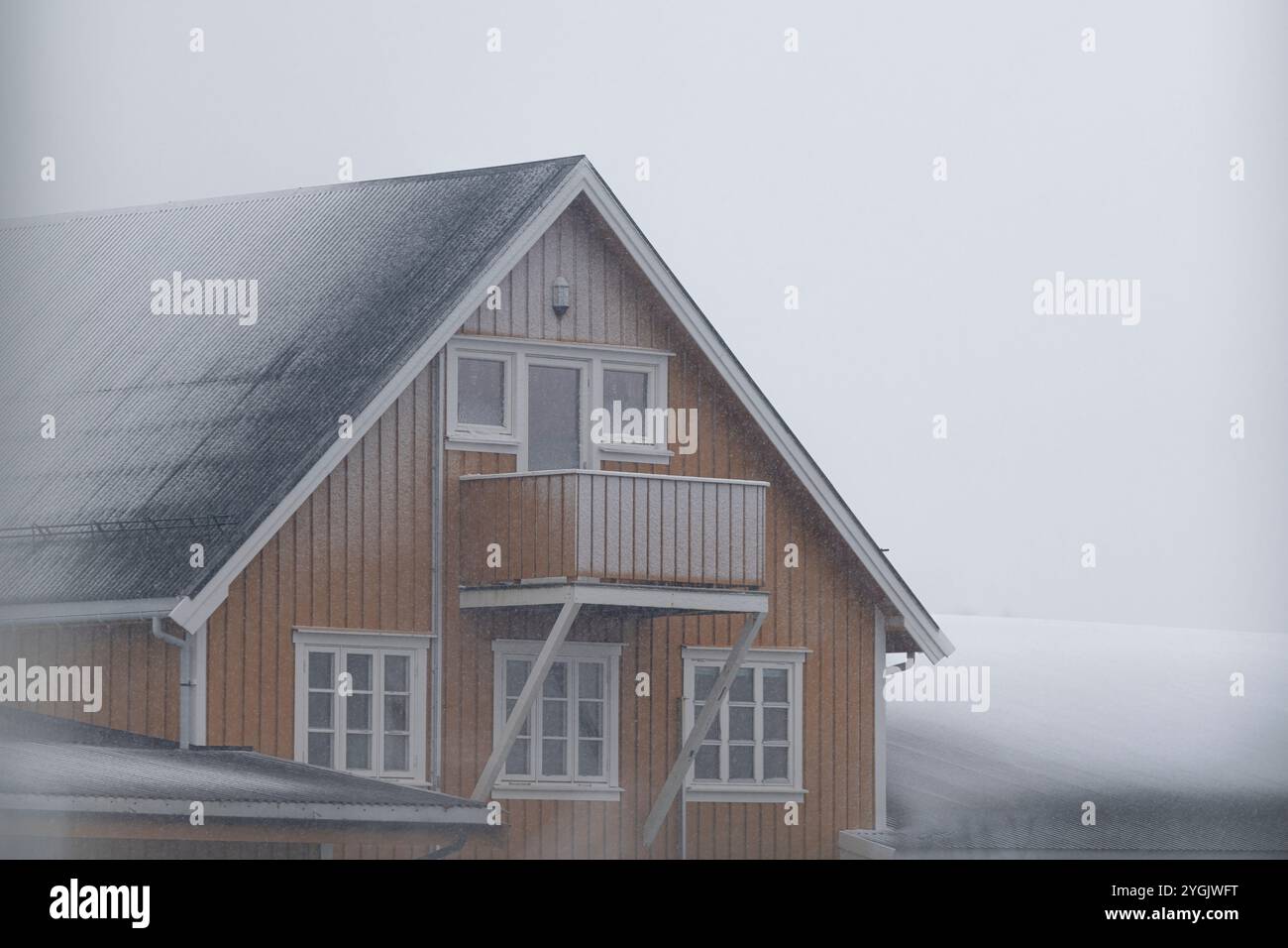 Lofoten, Norway, winter, view through a window Stock Photo - Alamy