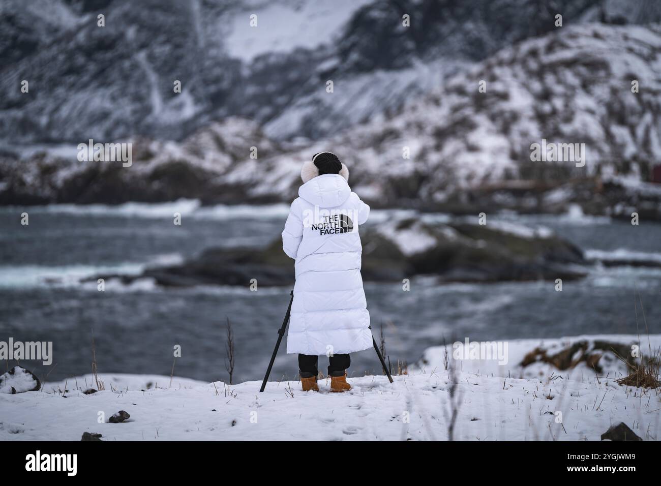 Lofoten, Norway, Winter, Photographer, The North Face Stock Photo - Alamy