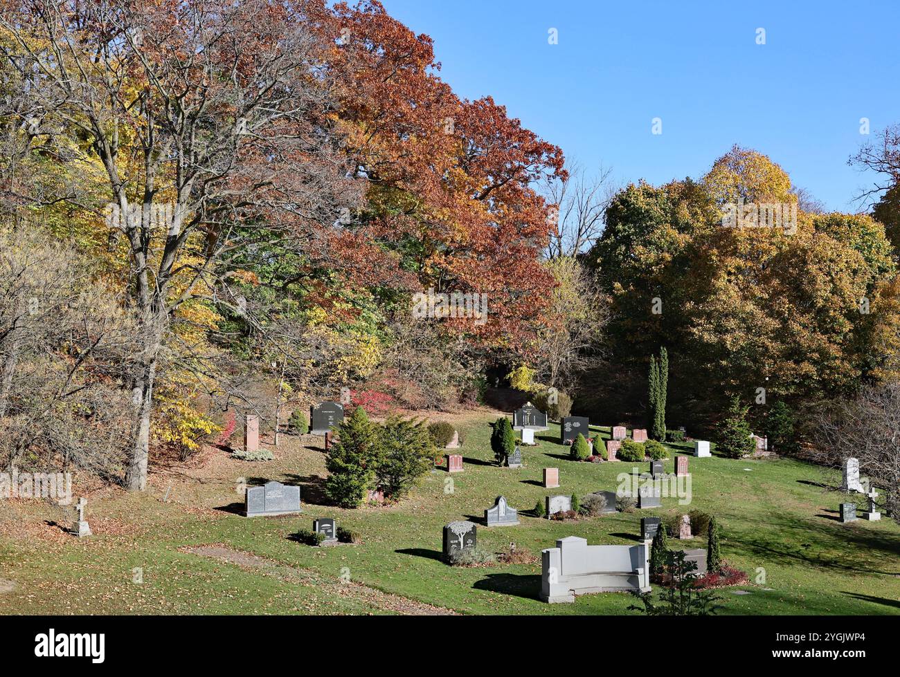 Toronto, Canada - November 7, 2024: Mount Pleasant cemetery in Toronto ...