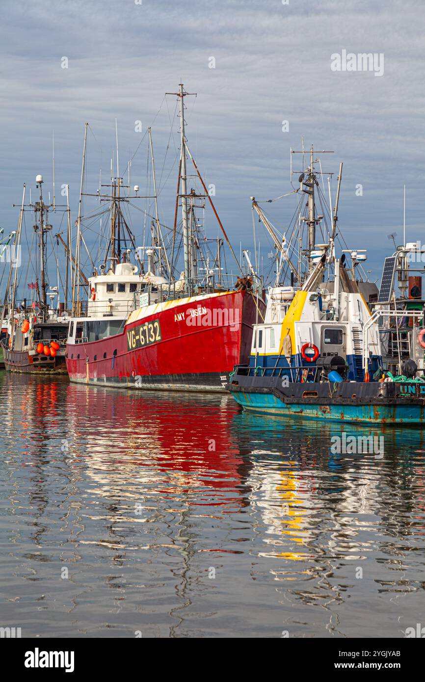 Commercial fishing vessel in Steveston Harbour British Columbia Canada ...