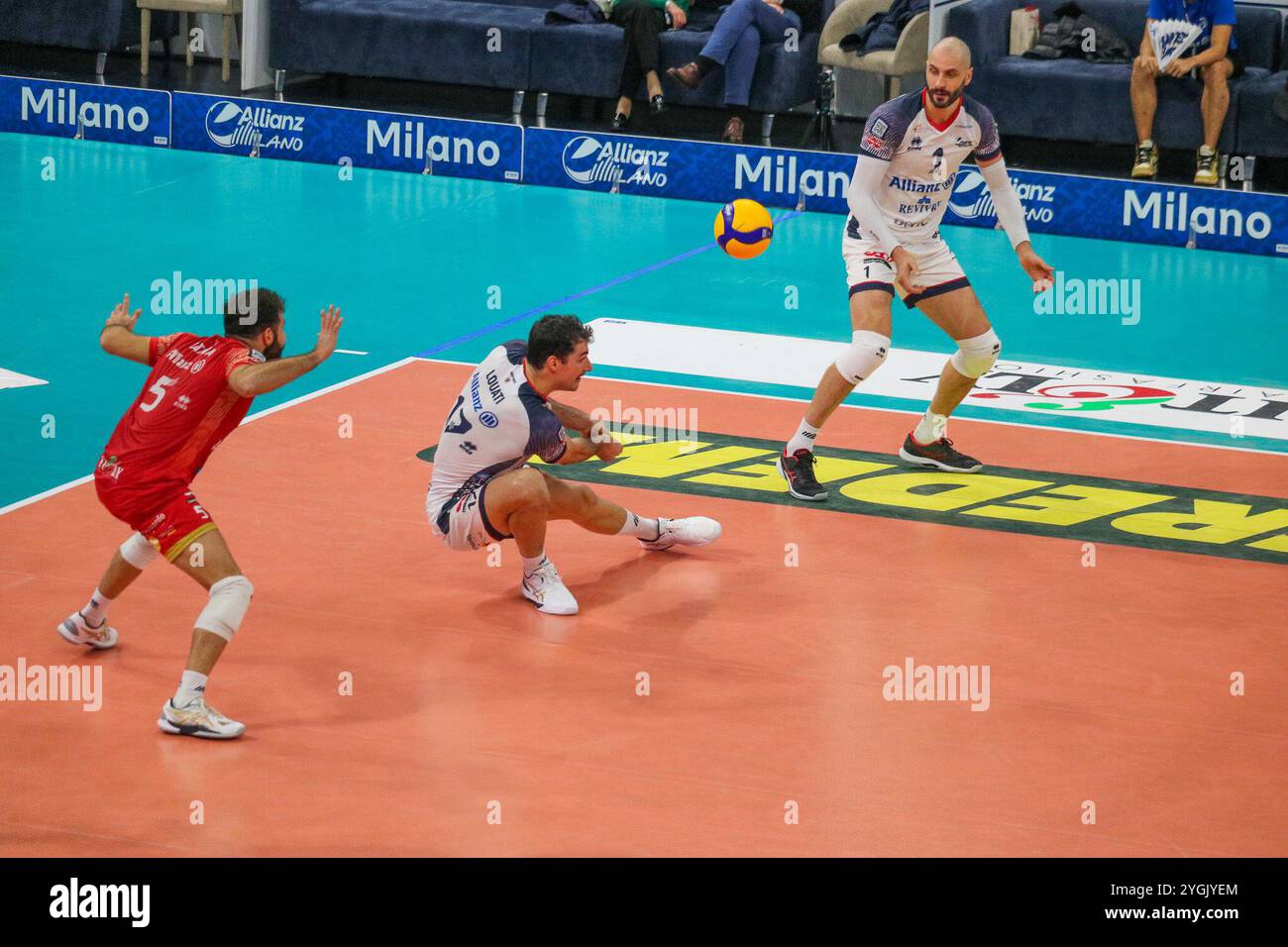 YACINE LOUATI (POWERVOLLEY MILANO) during Allianz Milano vs Cisterna ...