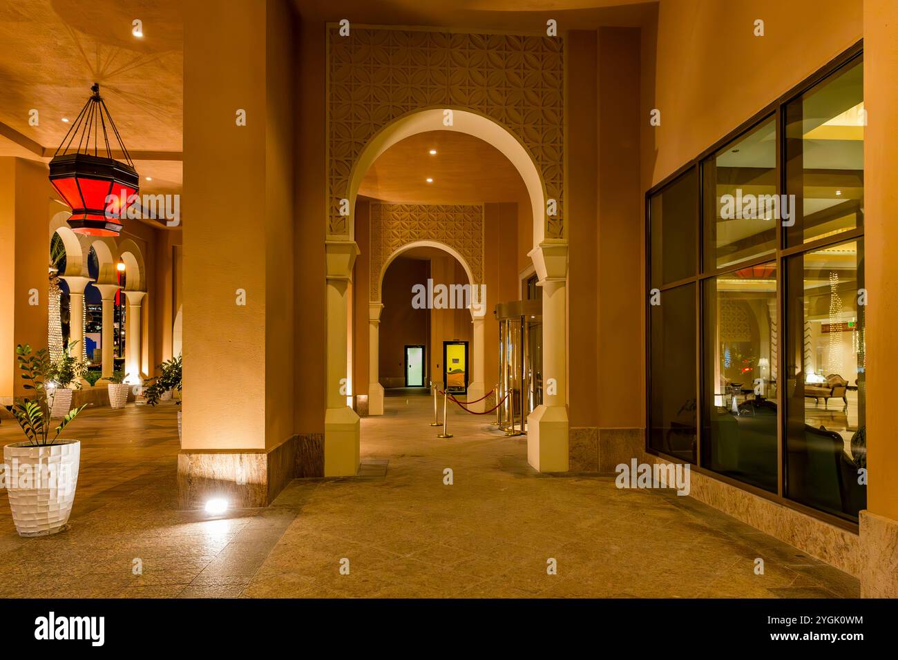 Building entrance near Pearl Island, Arcades, Doha, Qatar, Qatar ...