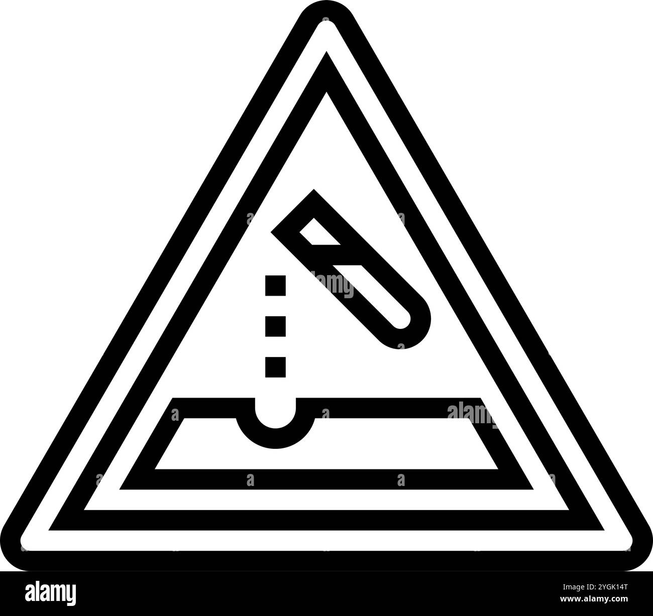 corrosive bleach line icon vector illustration Stock Vector Image & Art ...