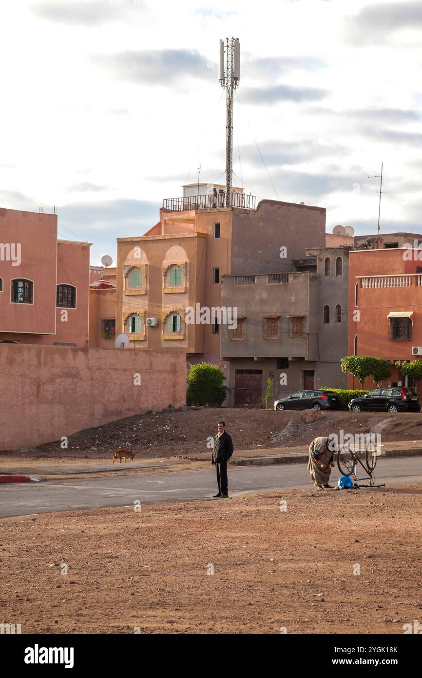 Marrakech, street, houses, street scene, architecture, city, Maghreb ...