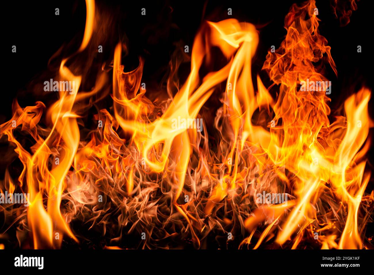 Fire flame background. Fire flames. Campfire texture. Flaming bonfire ...