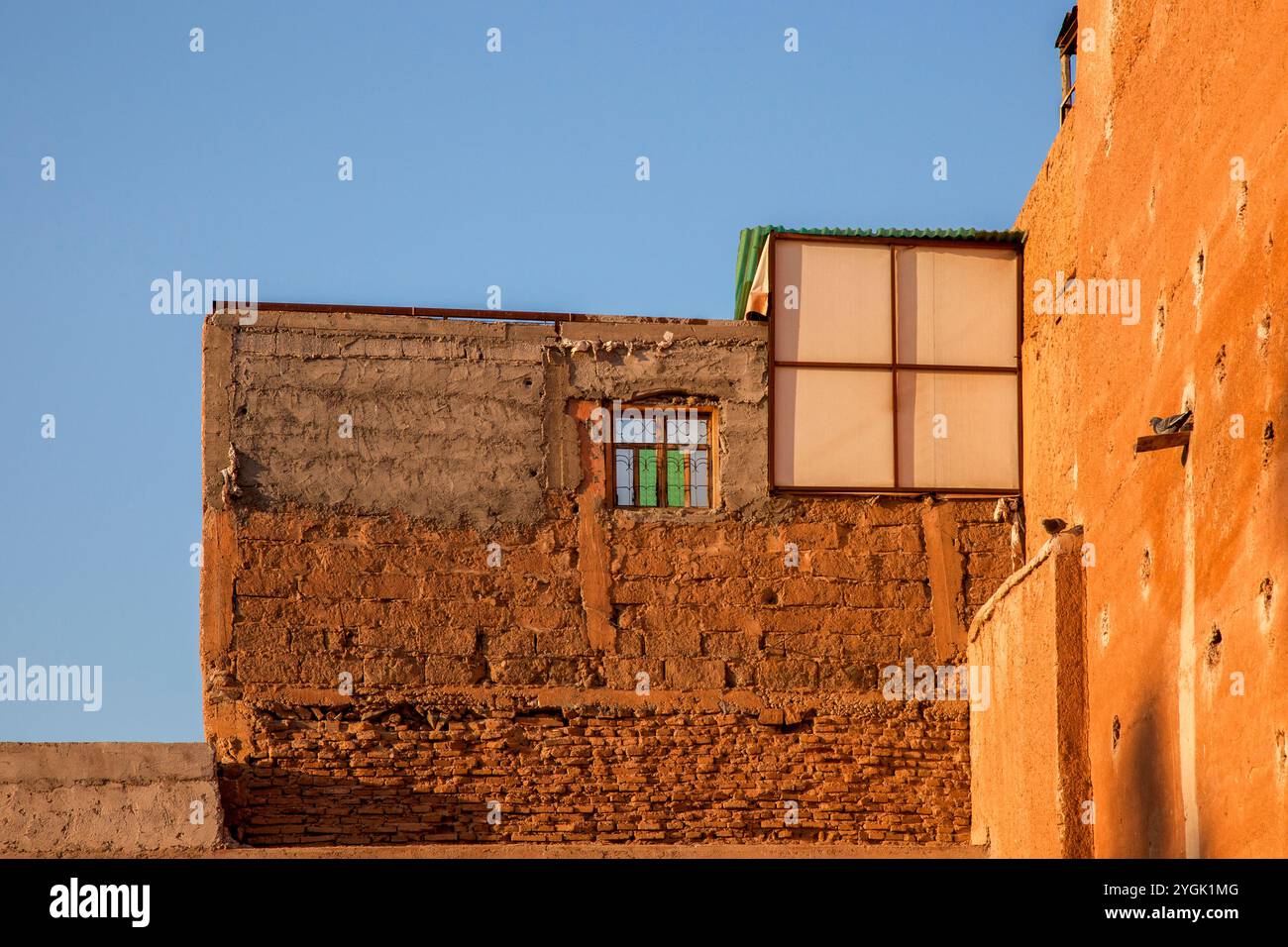 Marrakech, medina, house, wall, window, old town, architecture, city ...