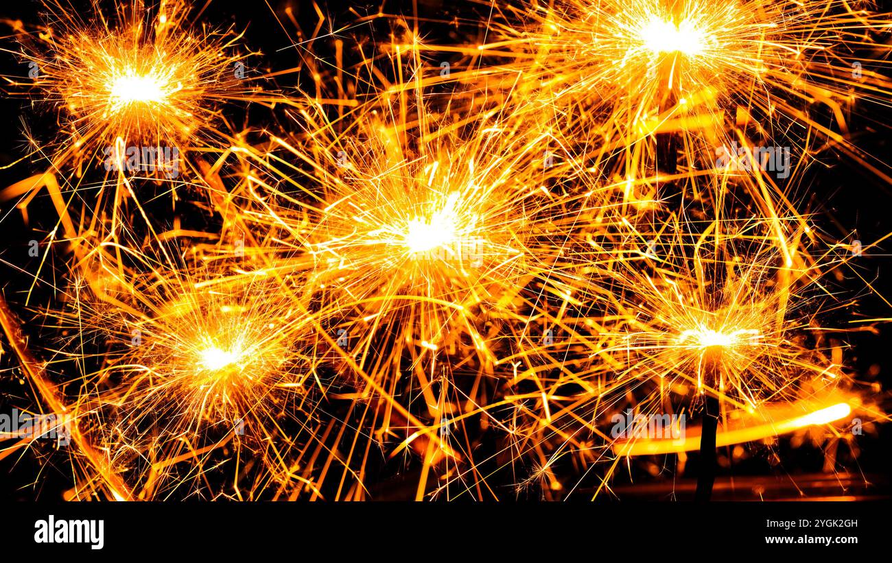 Sparkle lights. Festive Christmas sparkle. Fiery sparkle. Firework ...