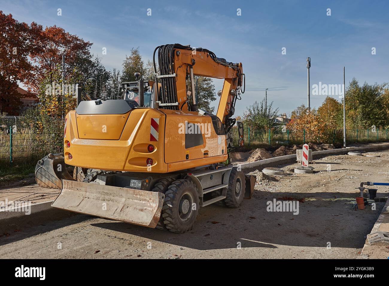 Construction site landscaping project hi-res stock photography and ...