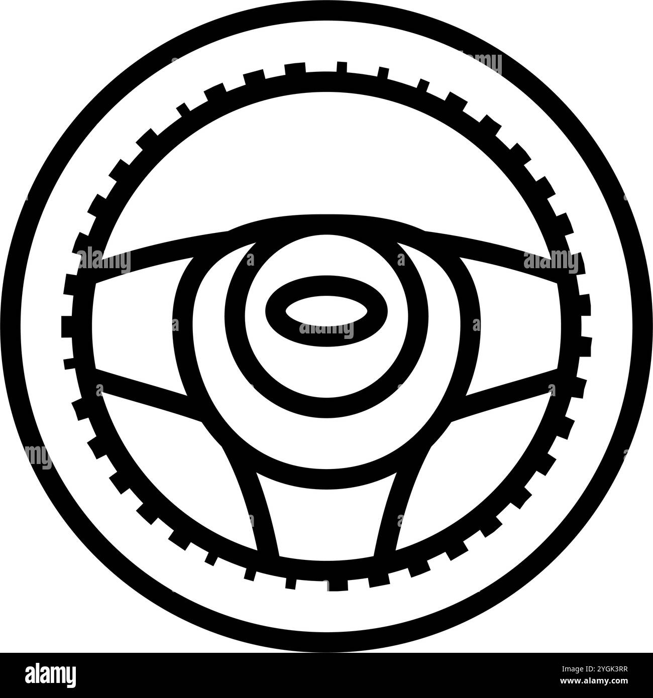 steering wheel cover accessory line icon vector illustration Stock ...