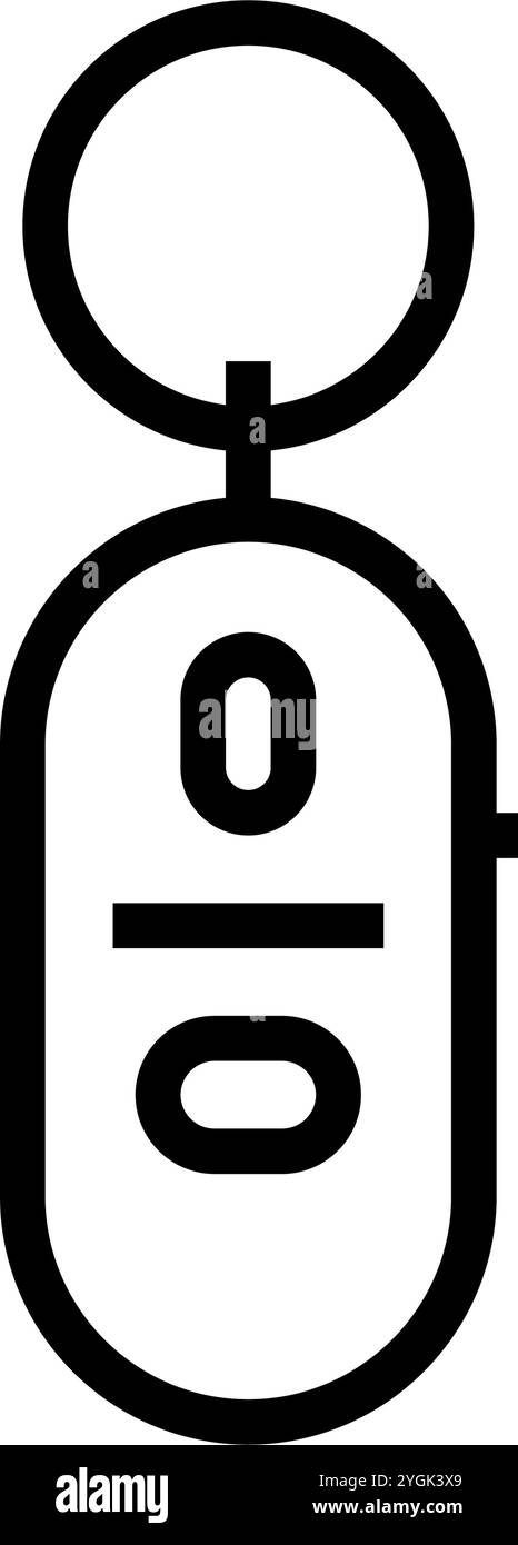key finder accessory line icon vector illustration Stock Vector Image ...