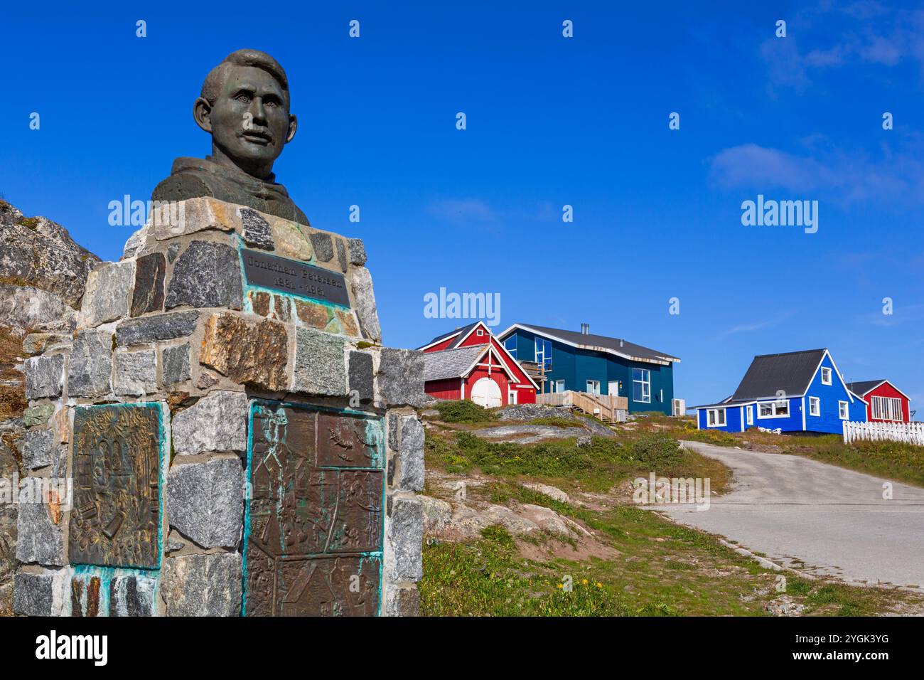 Jonathan Petersen Monument, Nuuk, Sermersooq Municipality, Greenland ...