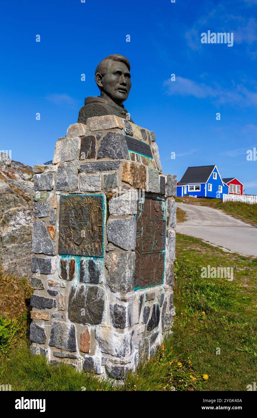 Jonathan Petersen Monument, Nuuk, Sermersooq Municipality, Greenland ...