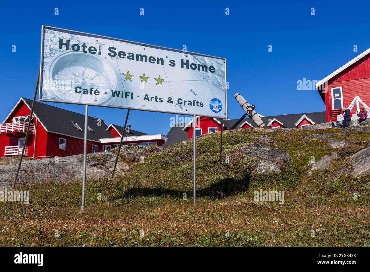 Hotel Seamen's Home, Nuuk, Sermersooq Municipality, Greenland, Kingdom ...