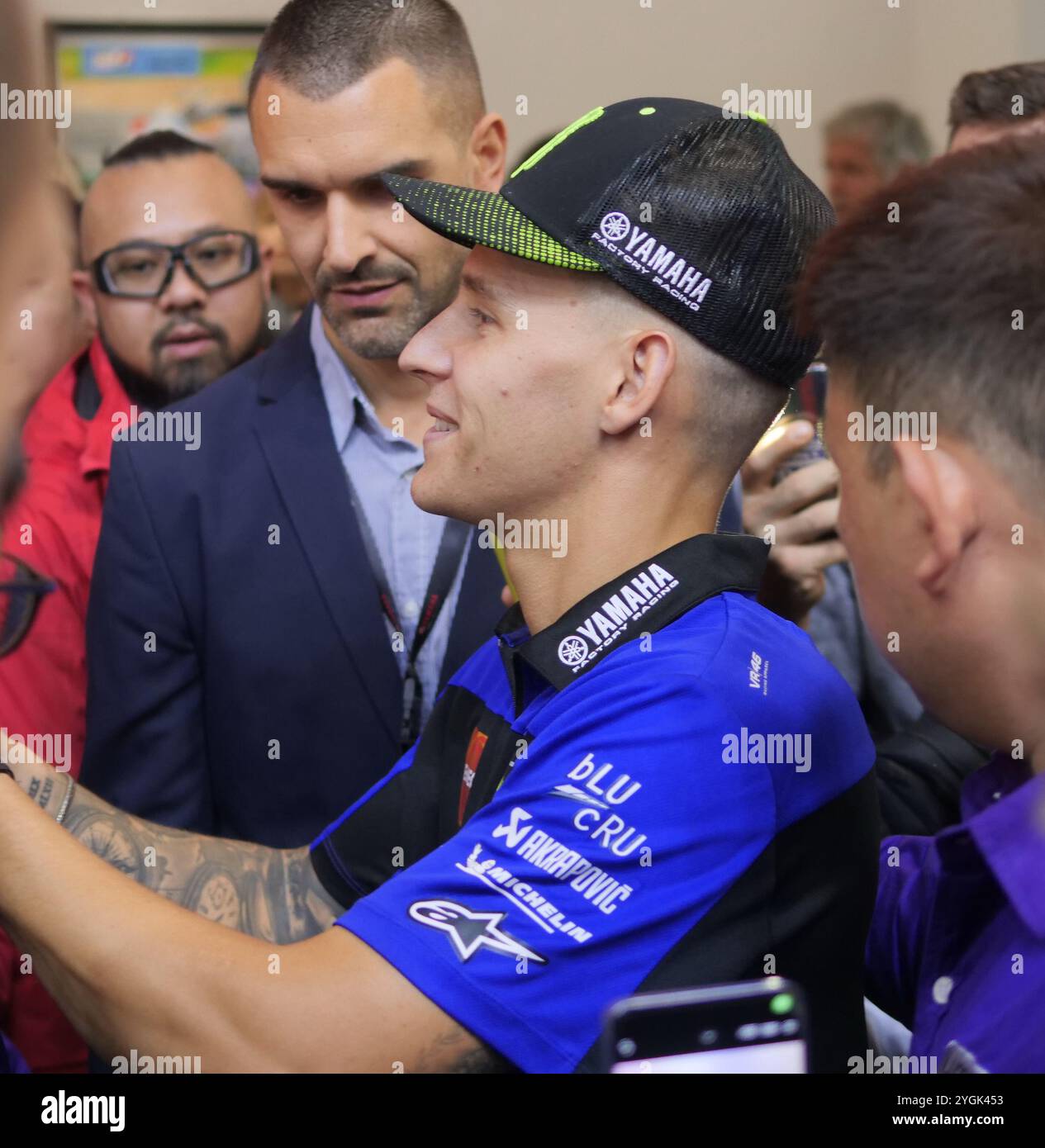 Yamaha MotoGP rider Fabio Quartararo guest at Eicma, 81st edition of ...