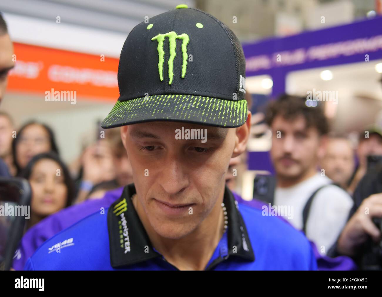 Fabio Quartararo Yamaha MotoGP rider guest at Eicma, 81st edition of ...