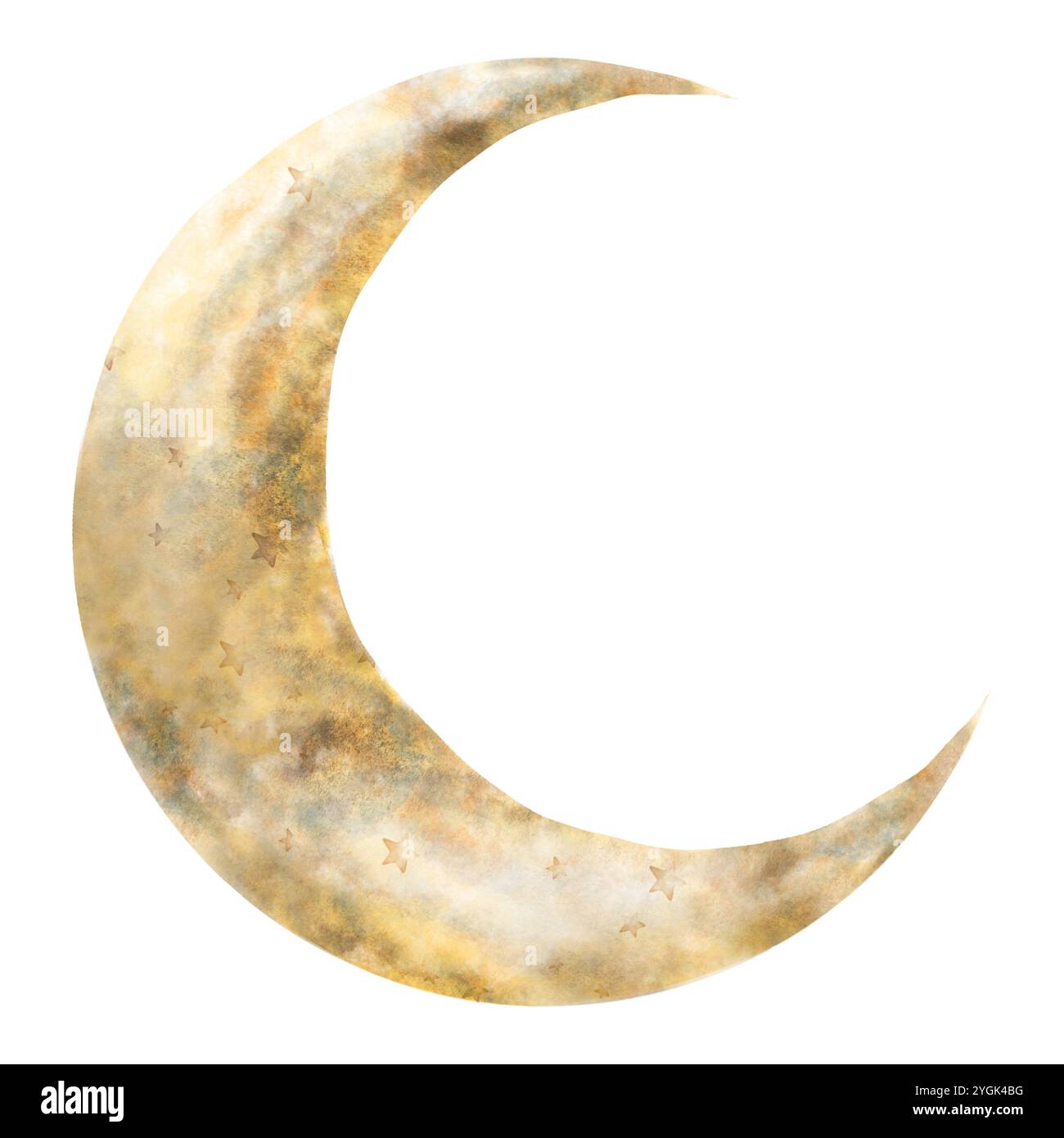 Cartoon crescent moon on Cut Out Stock Images & Pictures - Alamy
