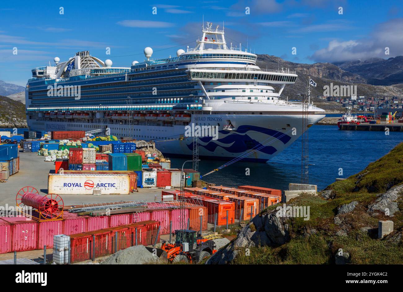 Container Port, Nuuk, Sermersooq Municipality, Greenland, Kingdom of ...