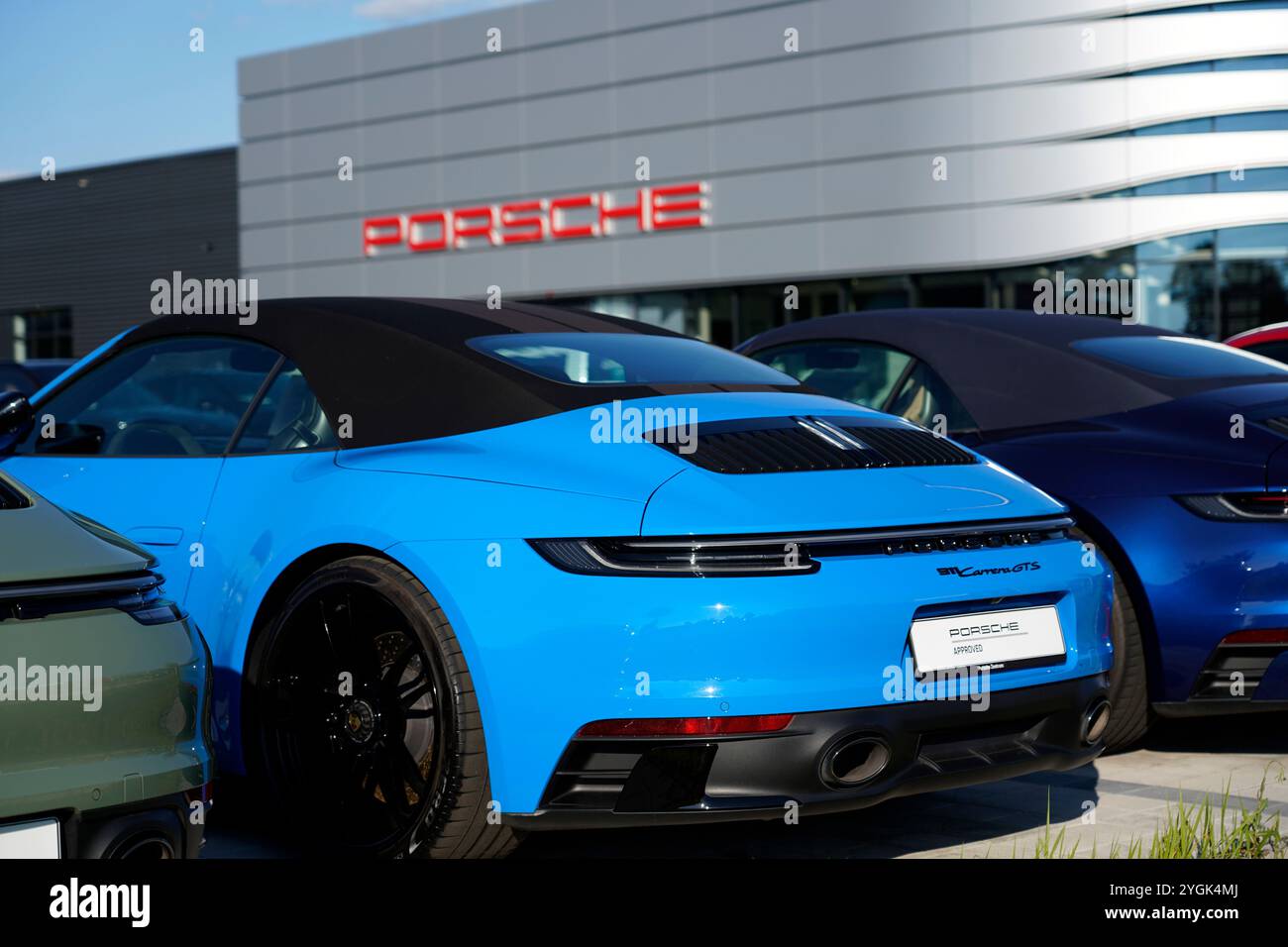 Germany, Bavaria, Altötting, Porsche Center, building, exterior ...