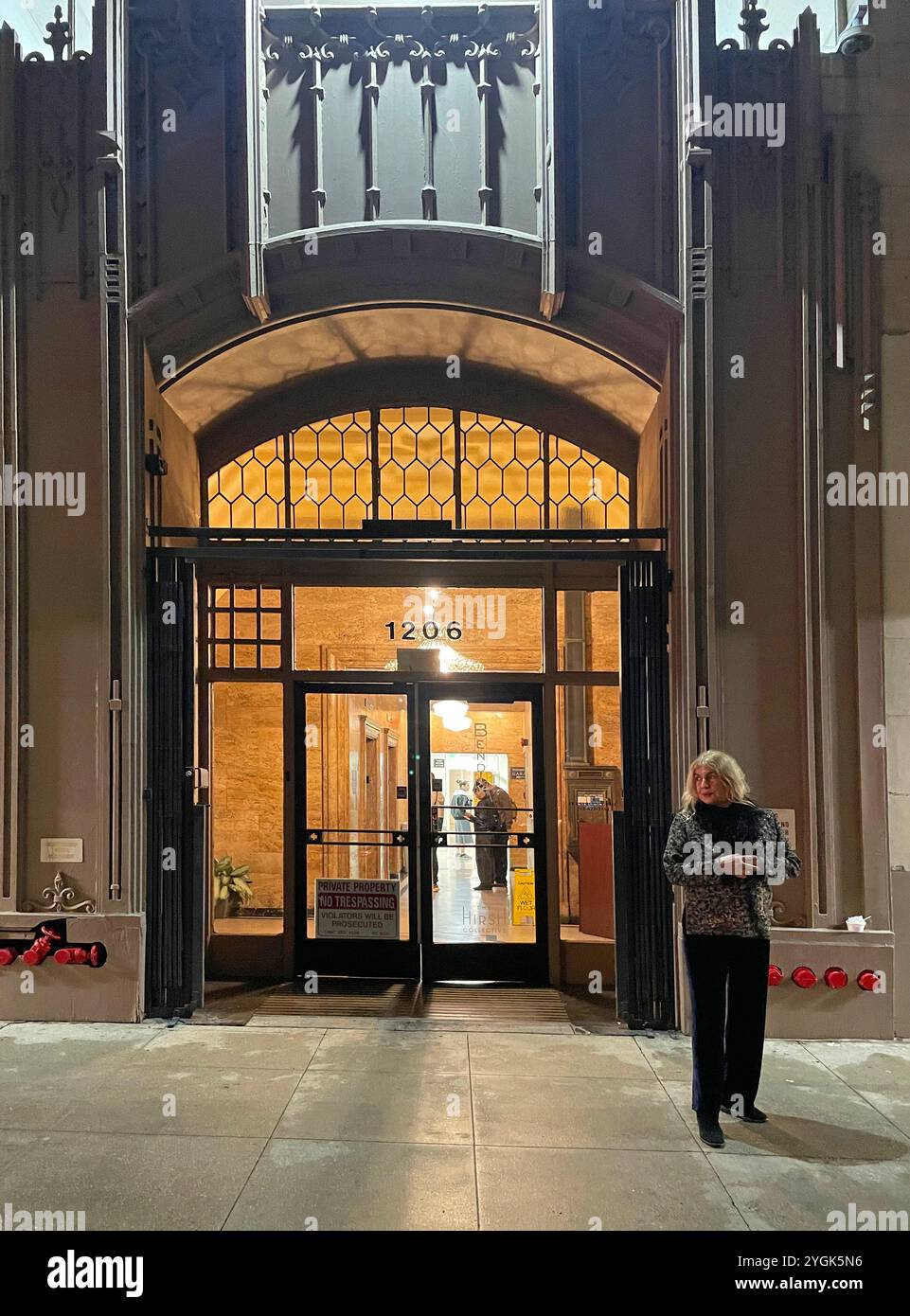 People attending art gallery openings at the Bendix Building in ...