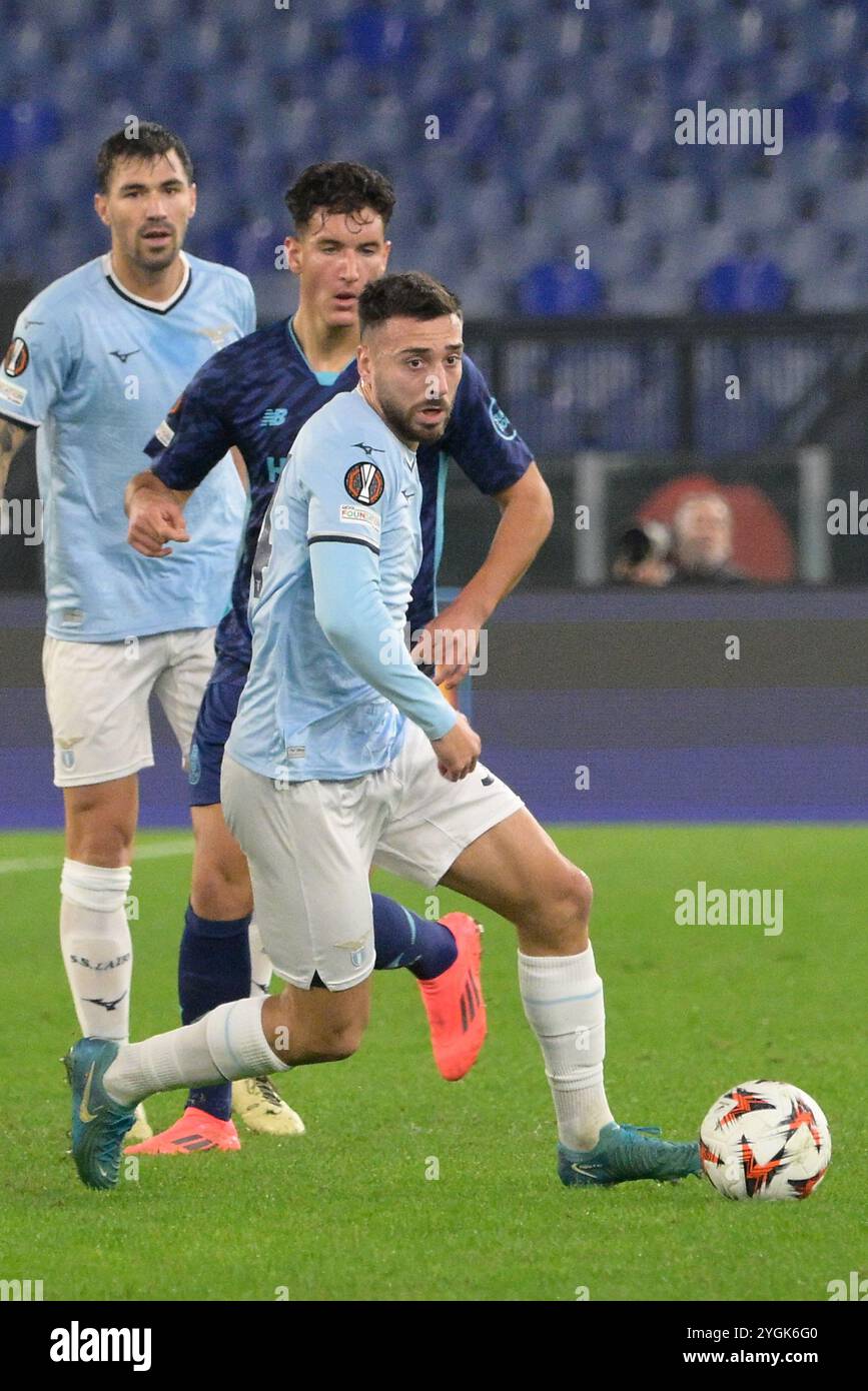 Lazioâ s Mario Gila during the UEFA Europa League 2024-2025 football ...
