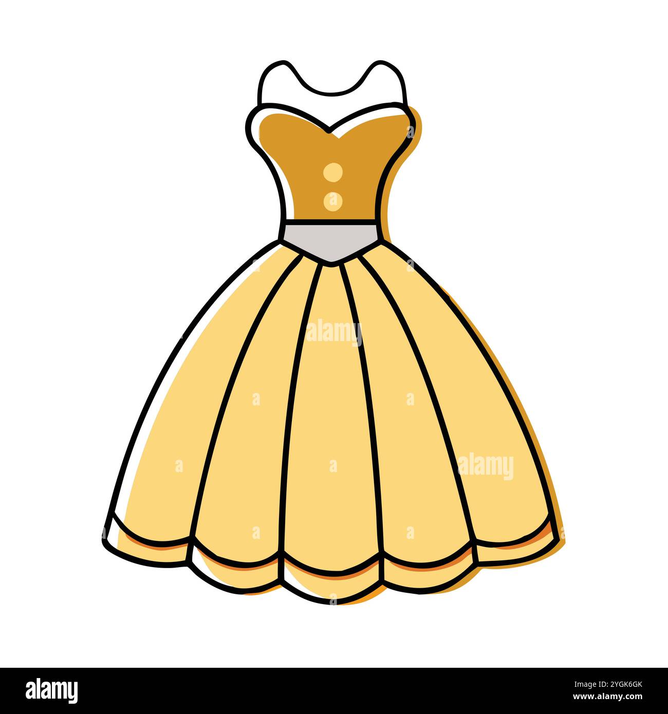 Ball gown silhouette Stock Vector Images - Alamy