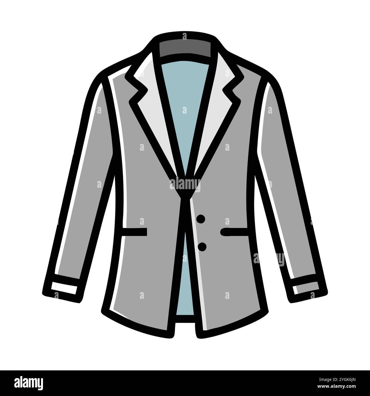 simple vector illustration of a blazer , in a simple and clean style ...