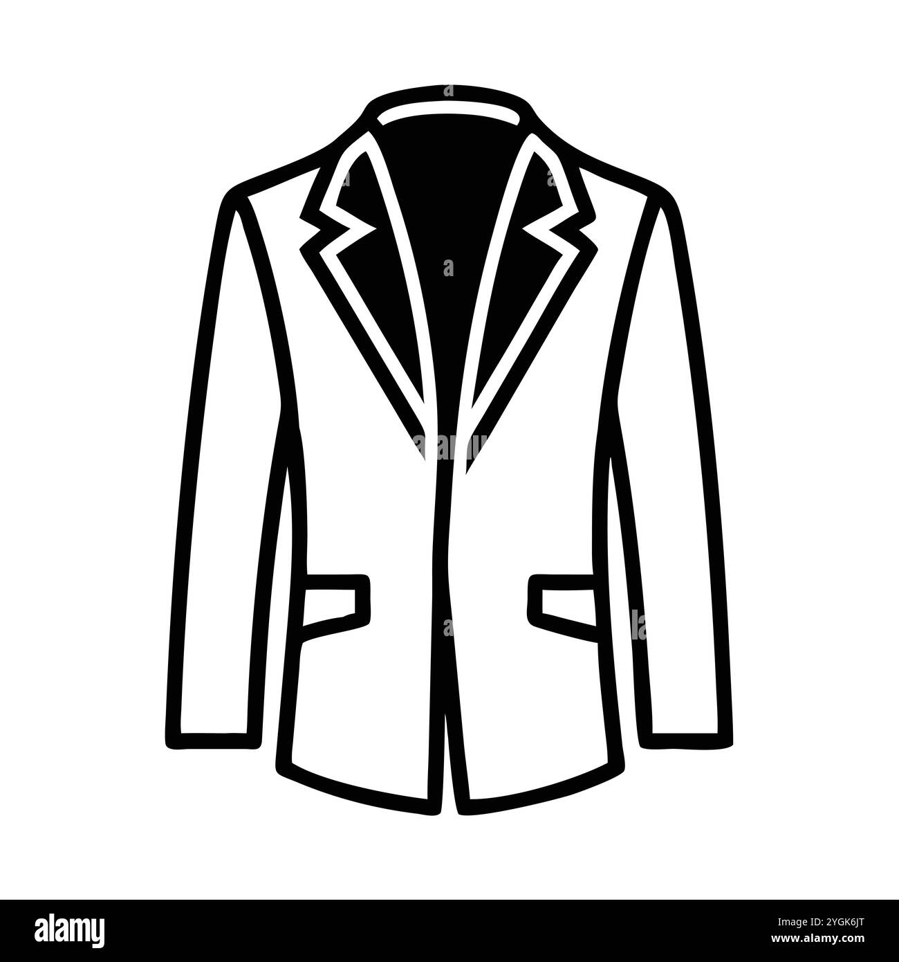 simple vector illustration of a blazer , in a simple and clean style ...
