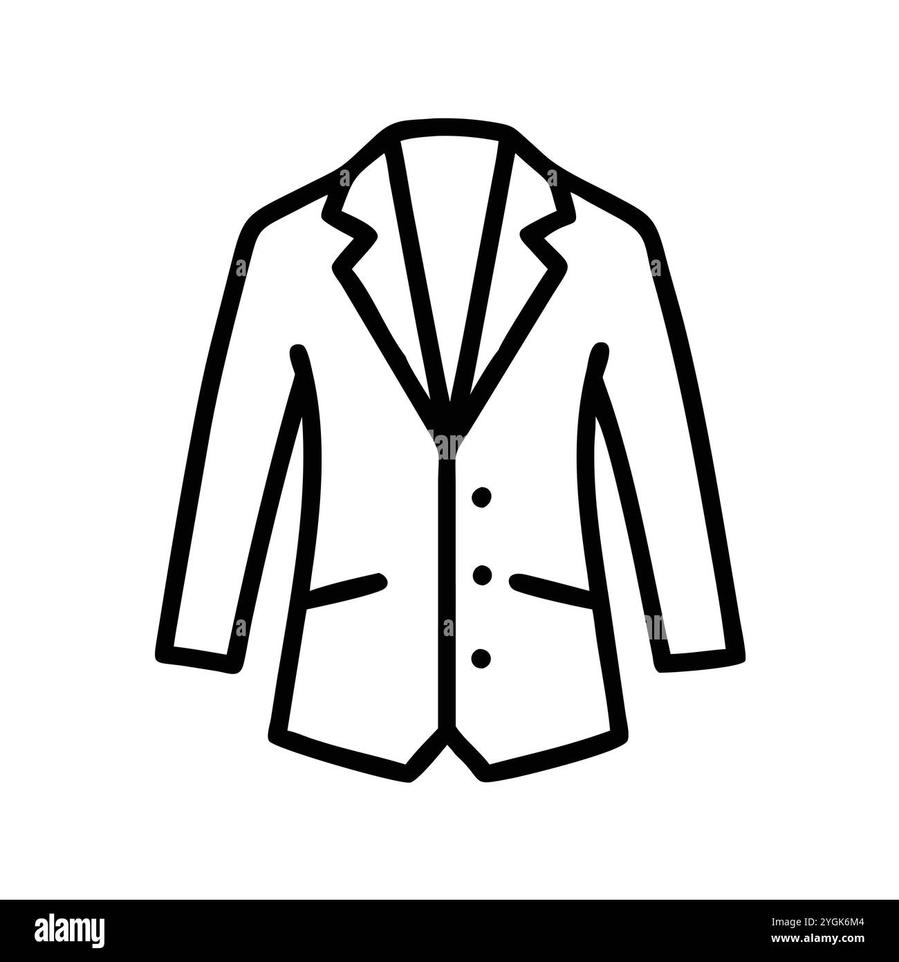 simple vector illustration of a blazer , in a simple and clean style ...