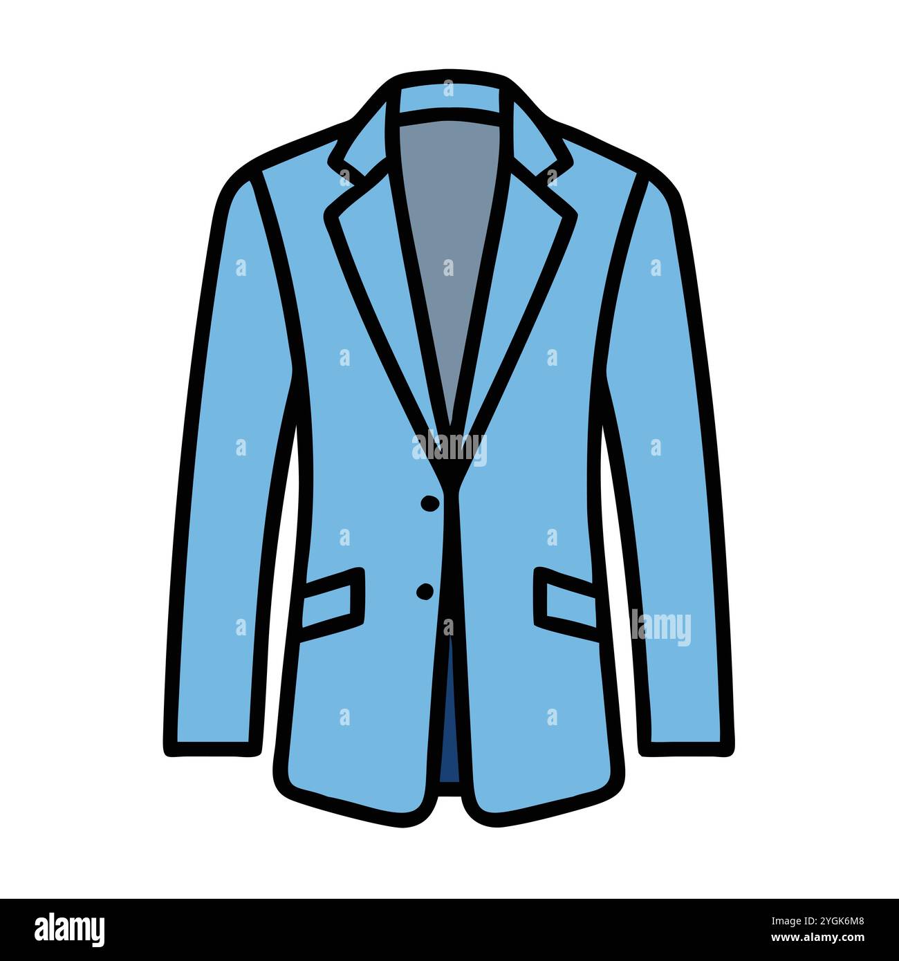 simple vector illustration of a blazer , in a simple and clean style ...