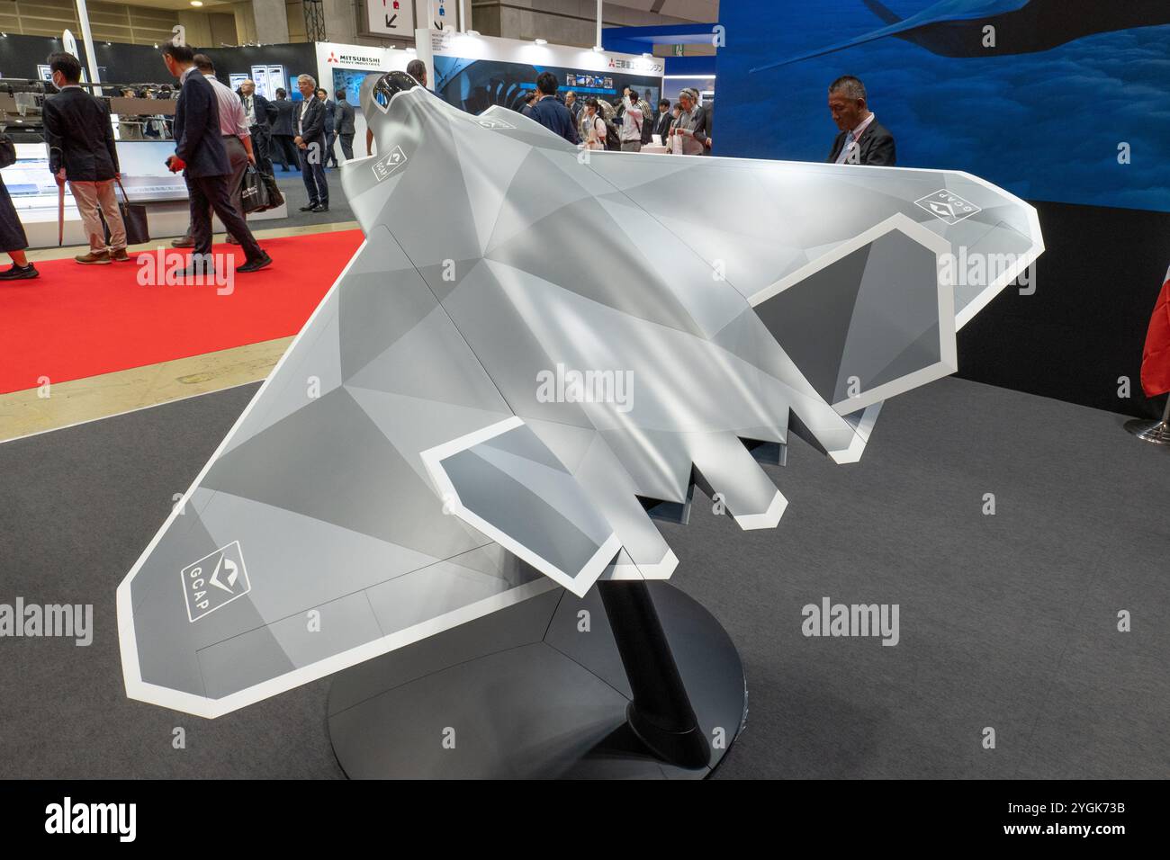 A model of the next-generation fighter jet "GCAP" (Global Combat Air Programme) jointly ...