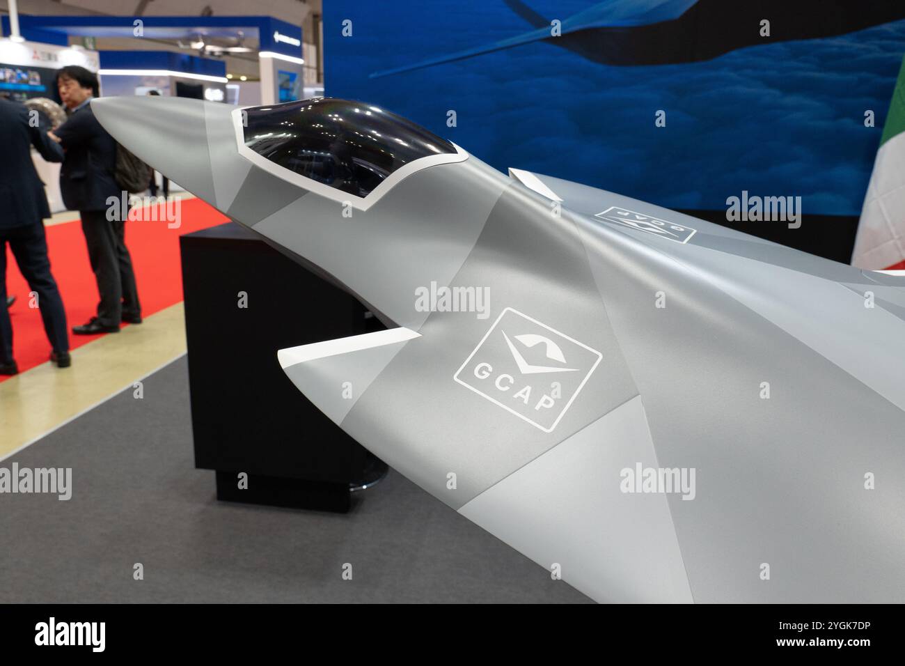 A model of the next-generation fighter jet "GCAP" (Global Combat Air Programme) jointly ...