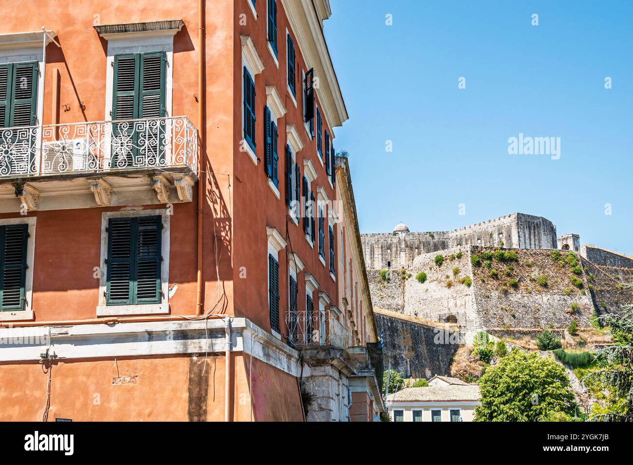 Corfu Greece,Old Town Kerkyra Palaio Poli,New Fortress Venetian Neo ...