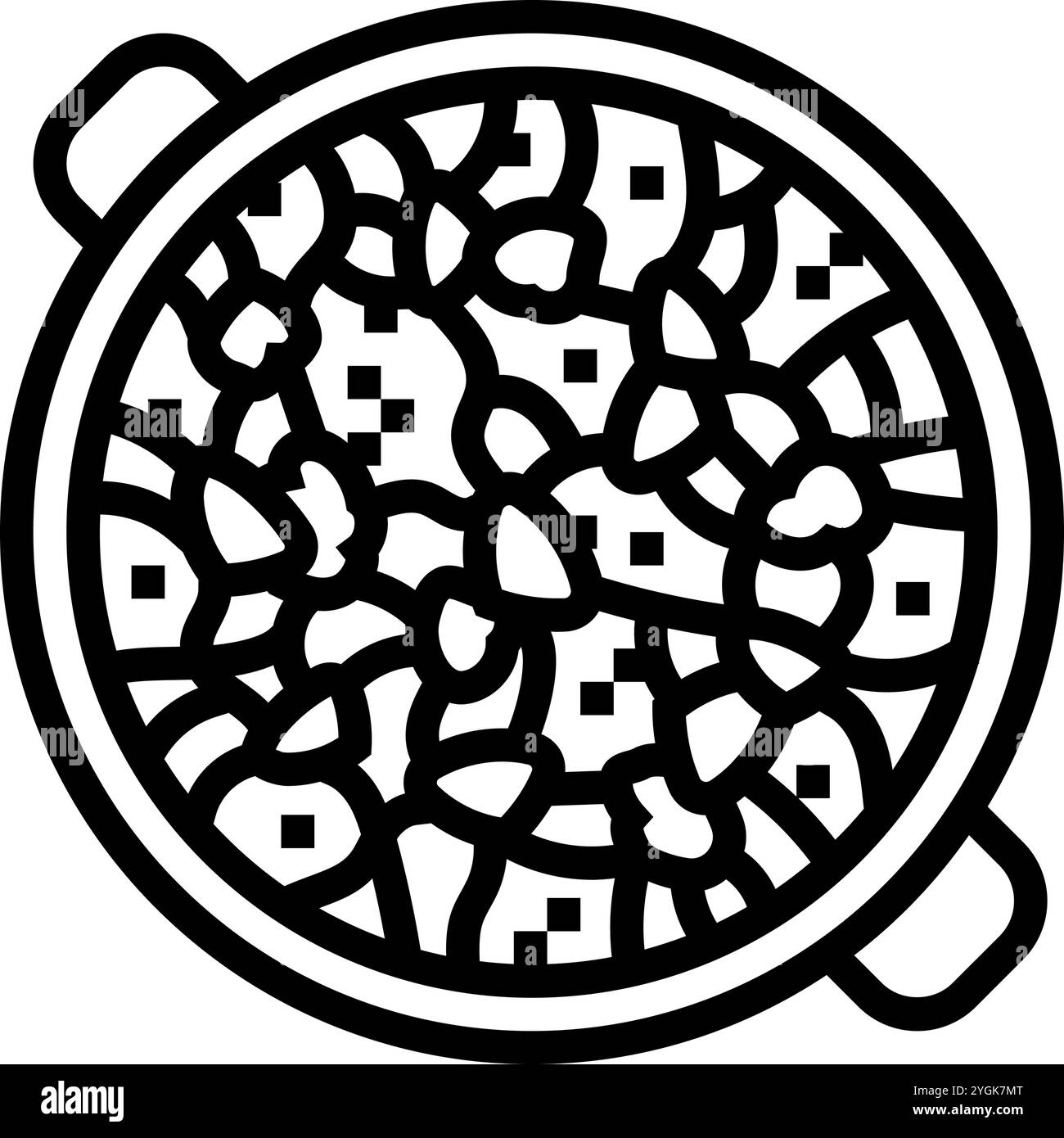 paella fish line icon vector illustration Stock Vector Image & Art - Alamy