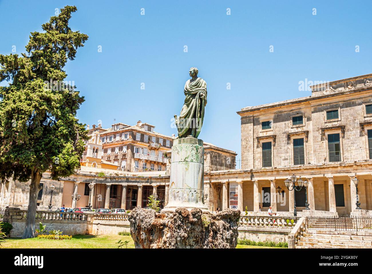 Corfu Greece,Old Town Kerkyra Palaio Poli,Anaktoron Square plaza,Corfu ...