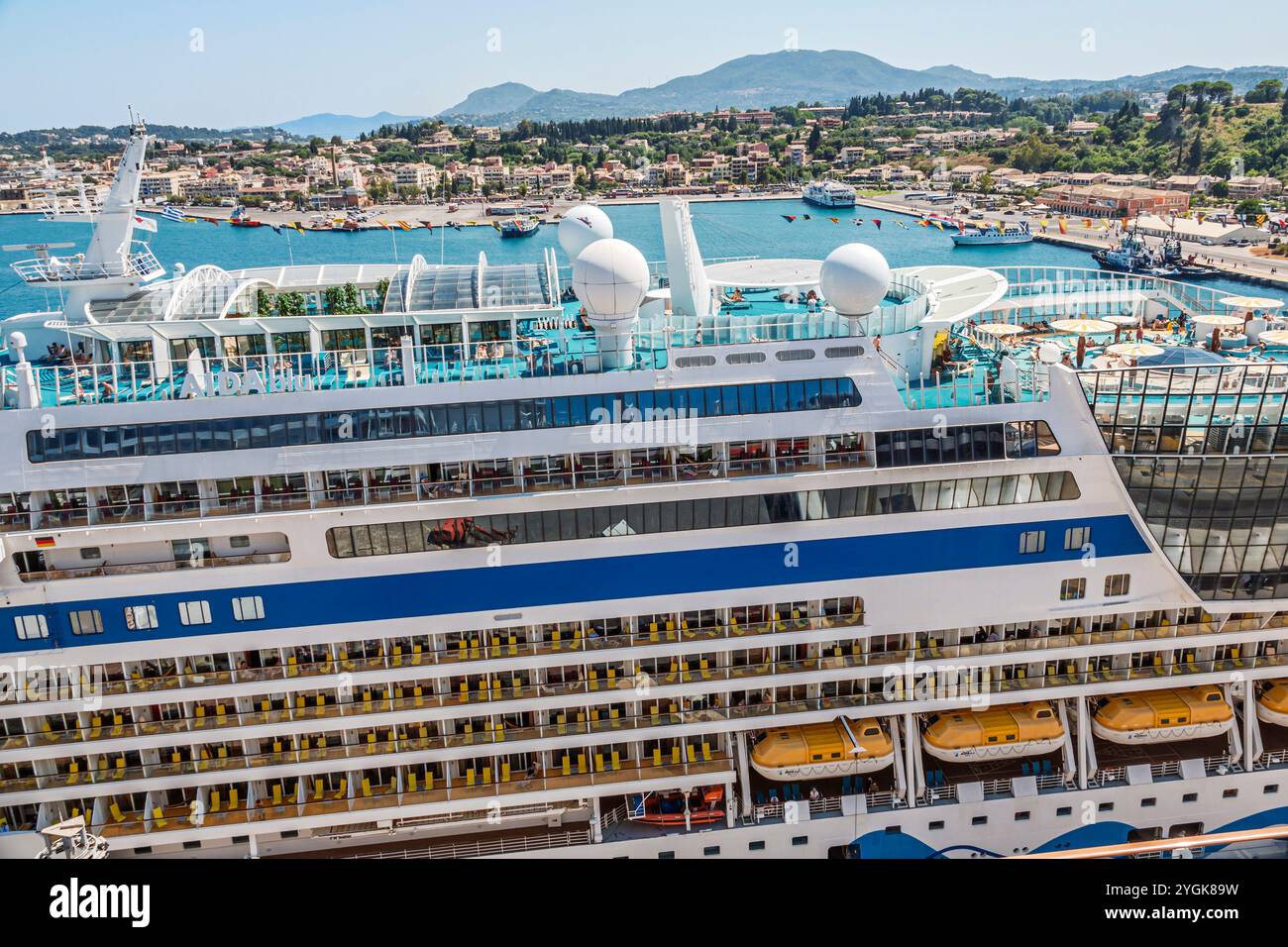 Corfu Greece,Mediterranean Ionian Sea Strait of Corfu itinerary,Port ...