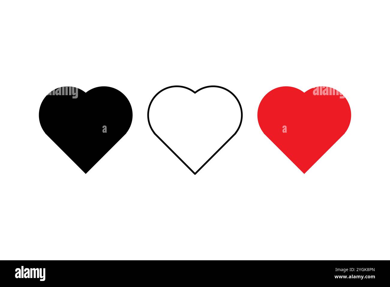 Couple vector artistic hearts Cut Out Stock Images & Pictures - Alamy