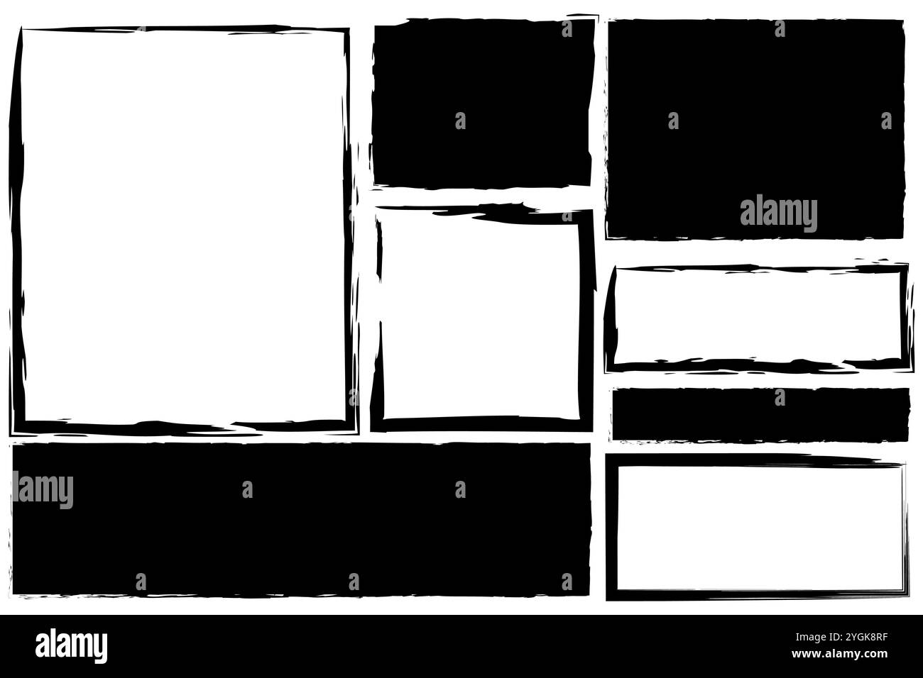 Angular white frame Stock Vector Images - Alamy