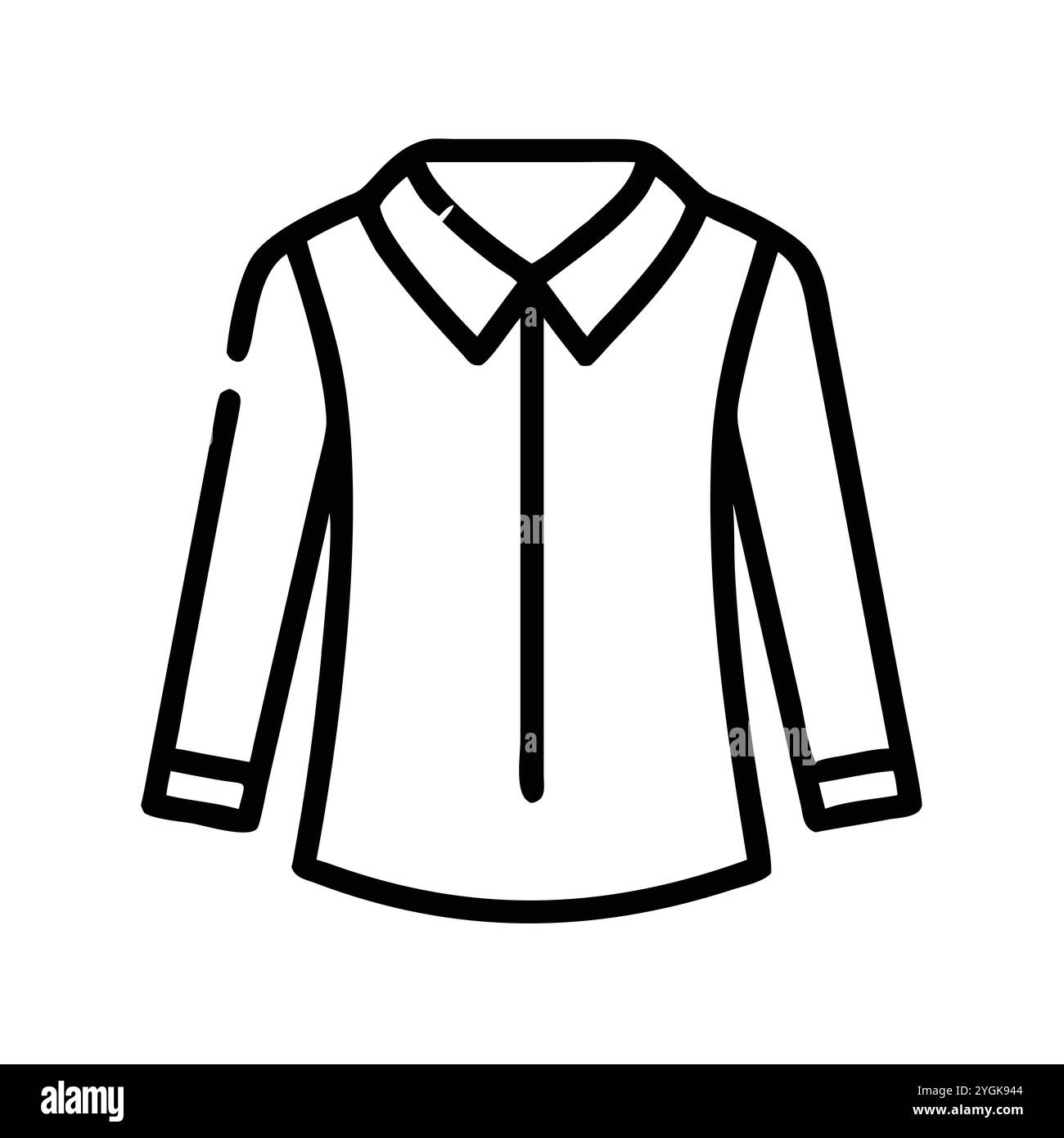simple vector illustration of a blouse , in a simple and clean style ...