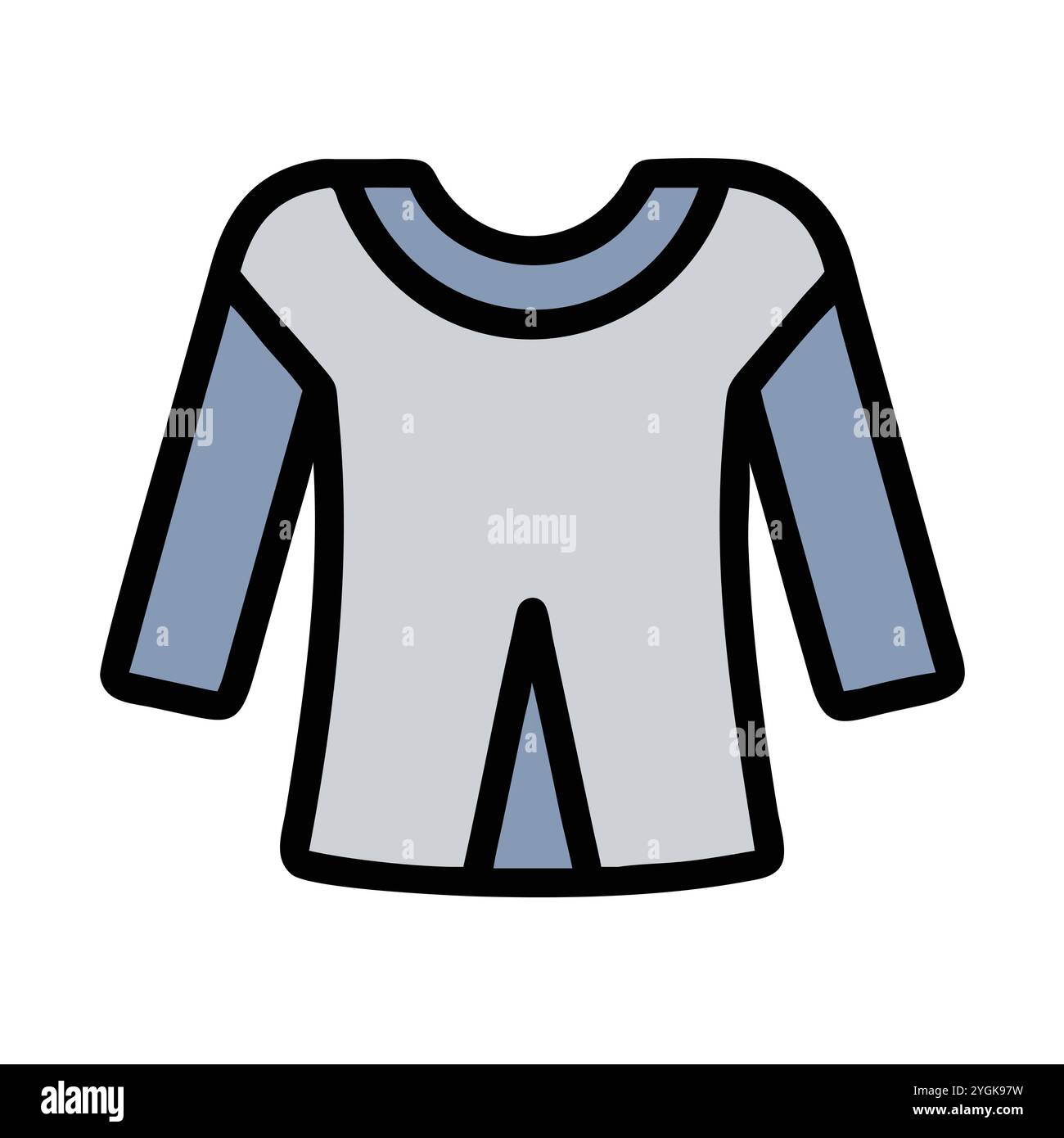 simple vector illustration of a blouse , in a simple and clean style ...