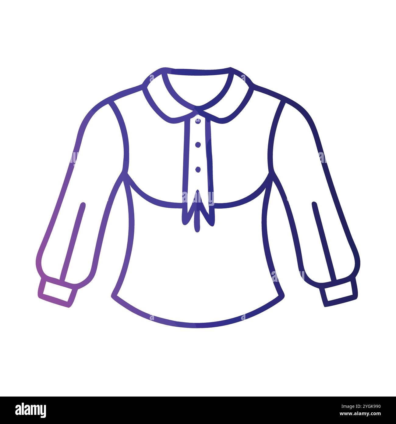 simple vector illustration of a blouse , in a simple and clean style ...